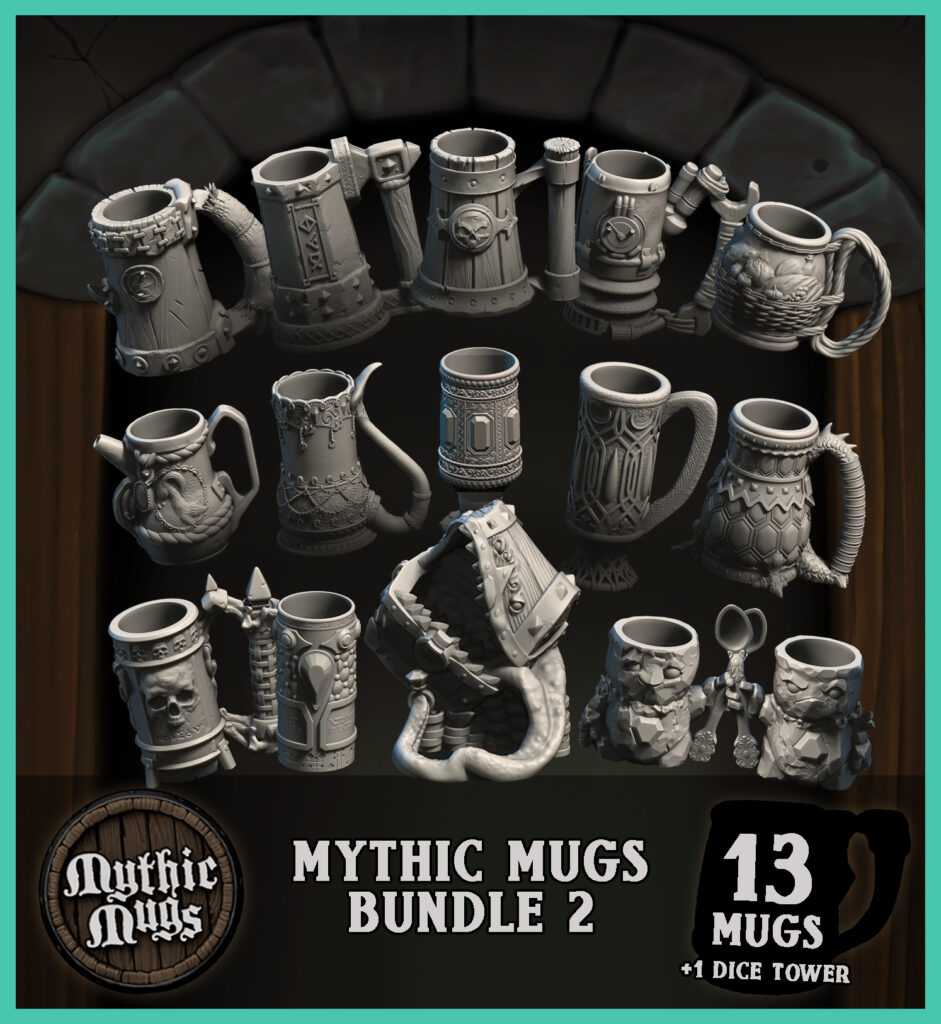 Mythic Mugs Bundle No. 2 – Ars Moriendi 3D