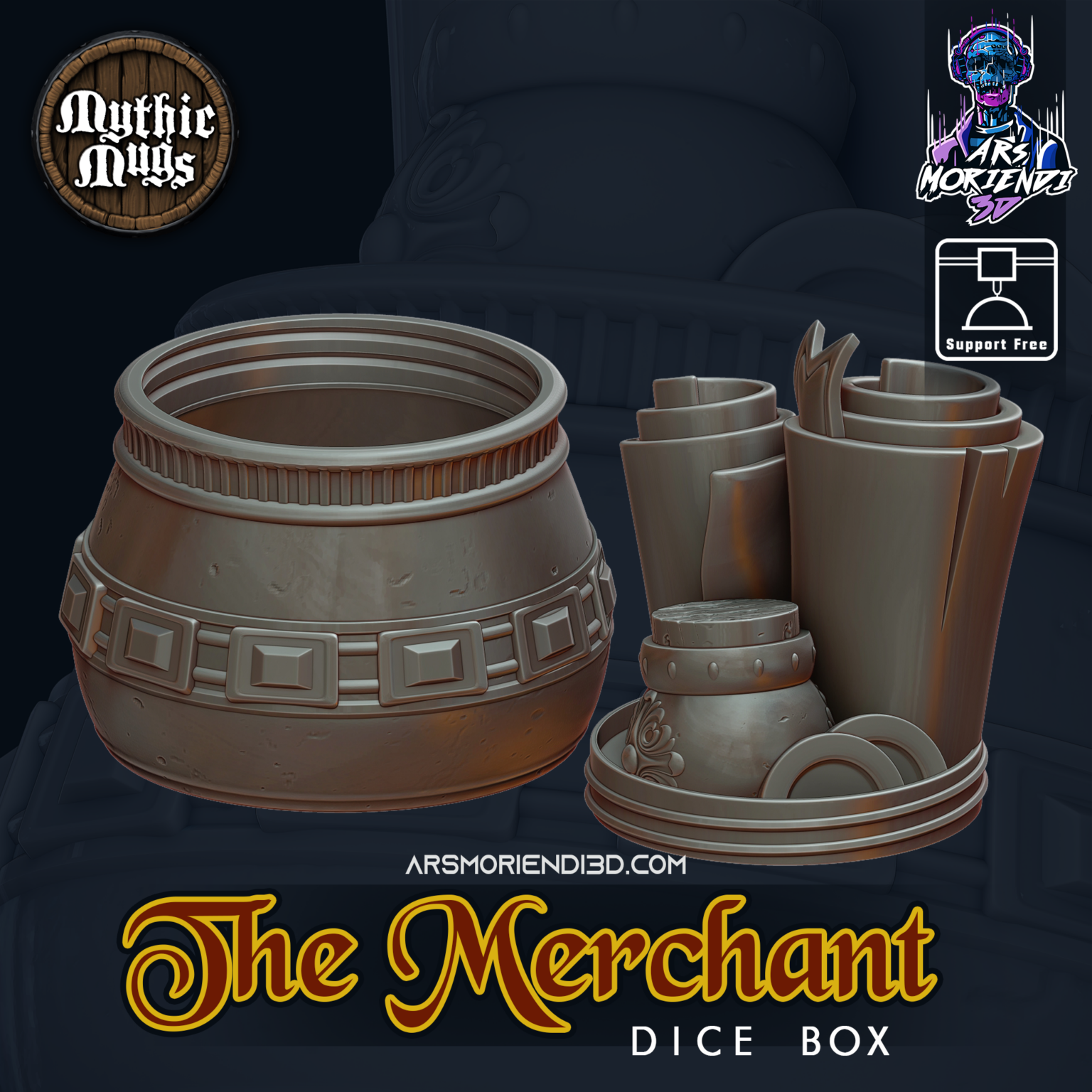 Merchant Dice Box – Ars Moriendi 3D